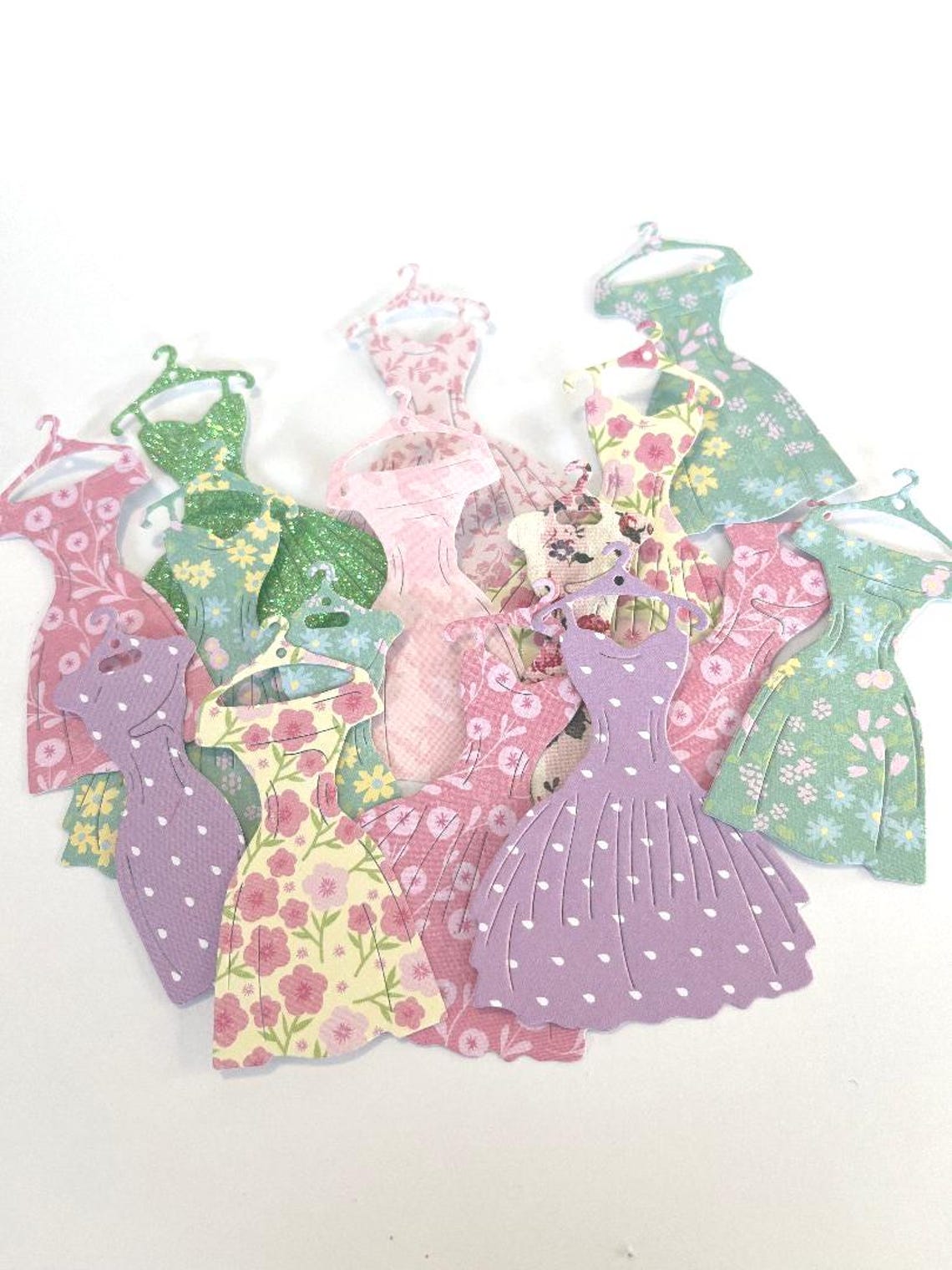 Paper Dress Cut Outs 30 Pcs./ Die Cut Dresses/dress Shapes. Set of 30 ...