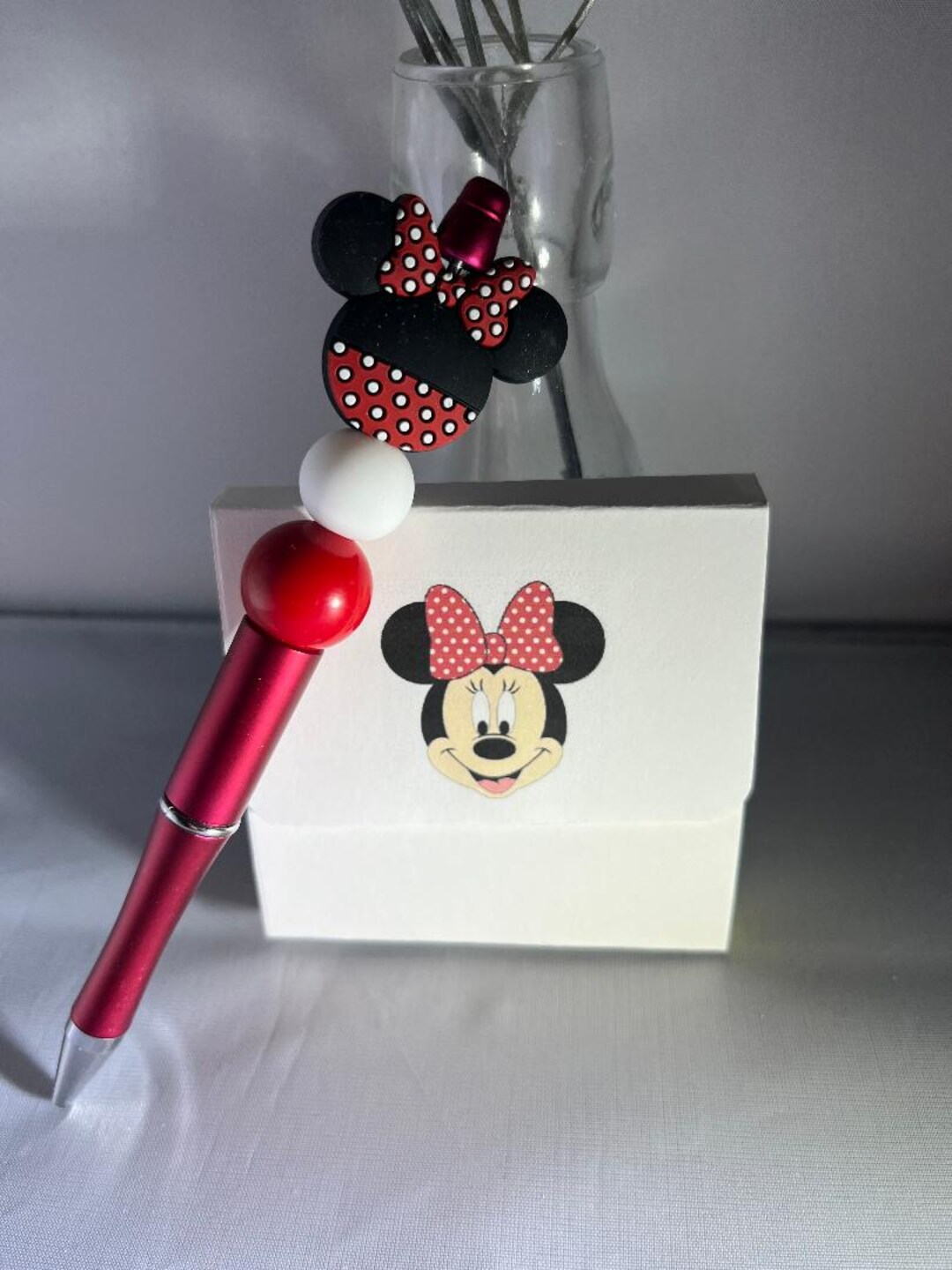 Minnie Mouse Notepad/pen Gift Set - Etsy