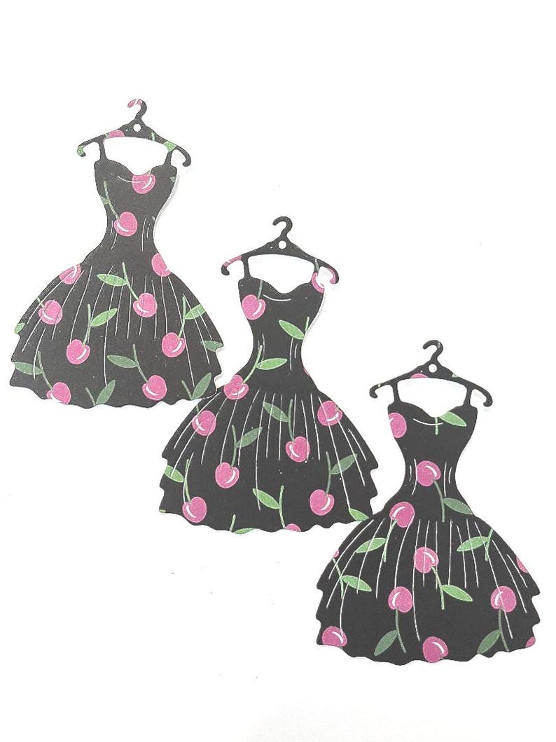 Paper Dress Cut Outs/die Cut Dress Shapes. Set of 9. FREE SHIPPING IN U ...