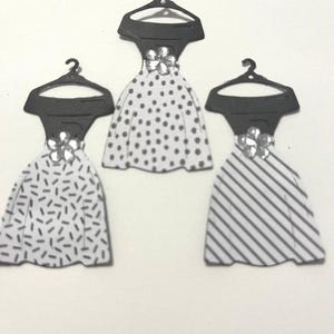 Paper Cut Out Dresses/die Cut Dresses. Set of 9.FREE SHIPPING in U.s ...