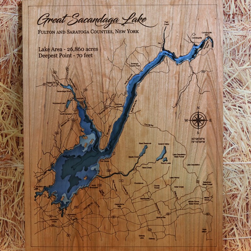 Great Lakes Map - Etsy