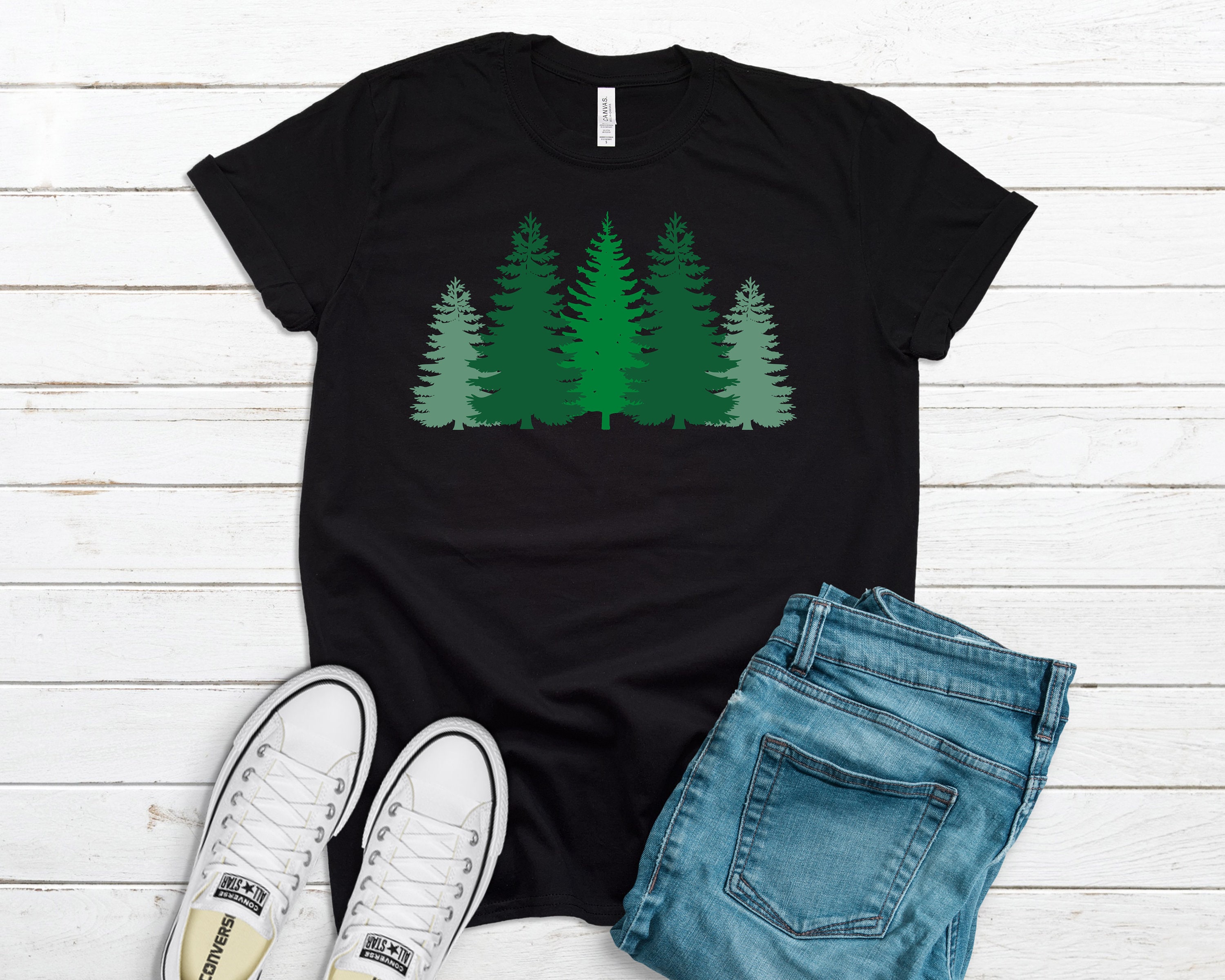 Tree Shirt, Unisex, Forest Shirt, Nature Shirt, Hiking Shirt, Outdoor ...