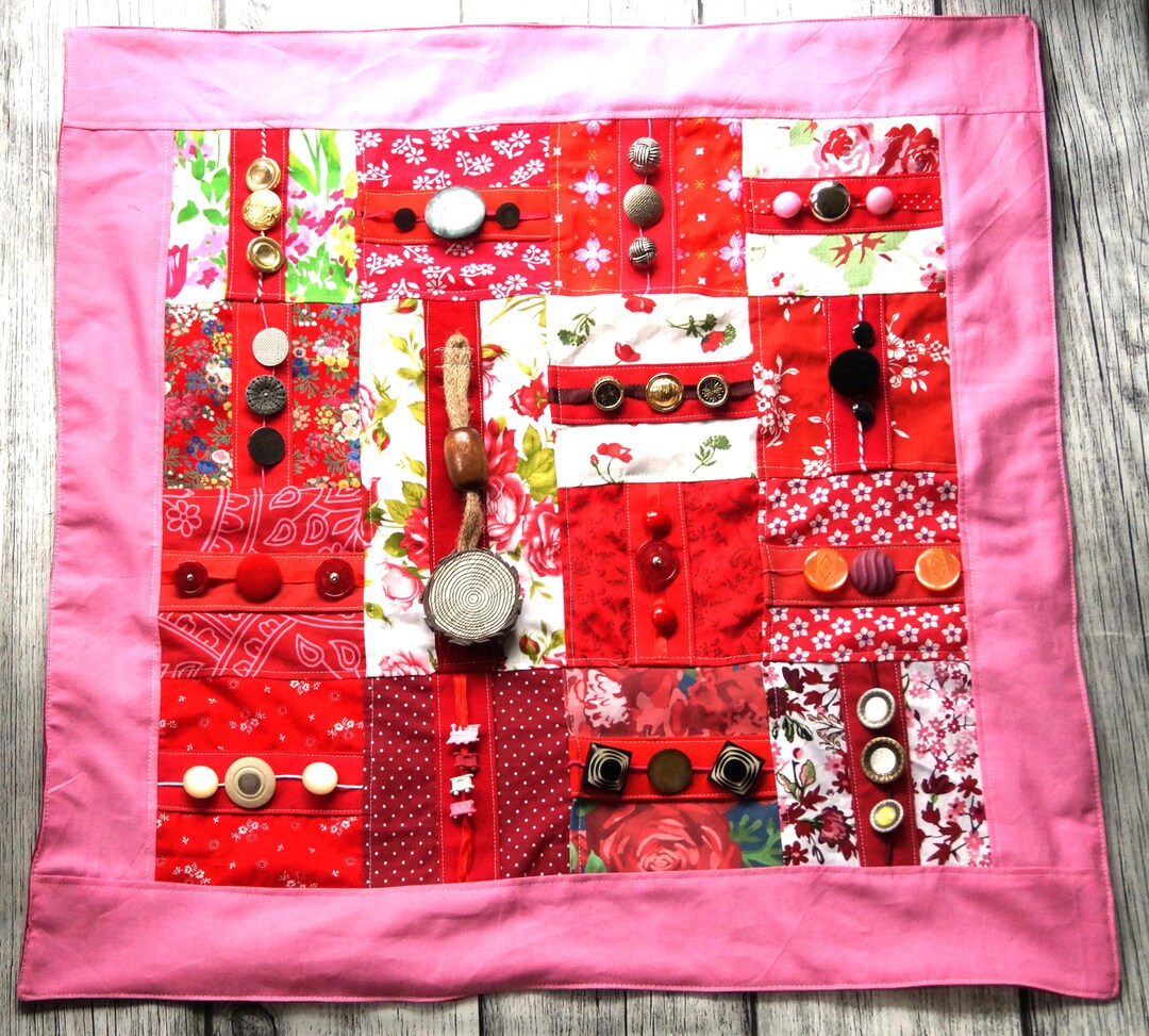 New! Magnetic Blanket With Button Labyrinth, Dementia Blanket, Nesting ...