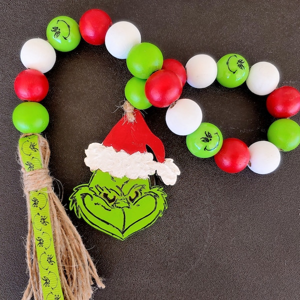 Grinch Garland - Etsy