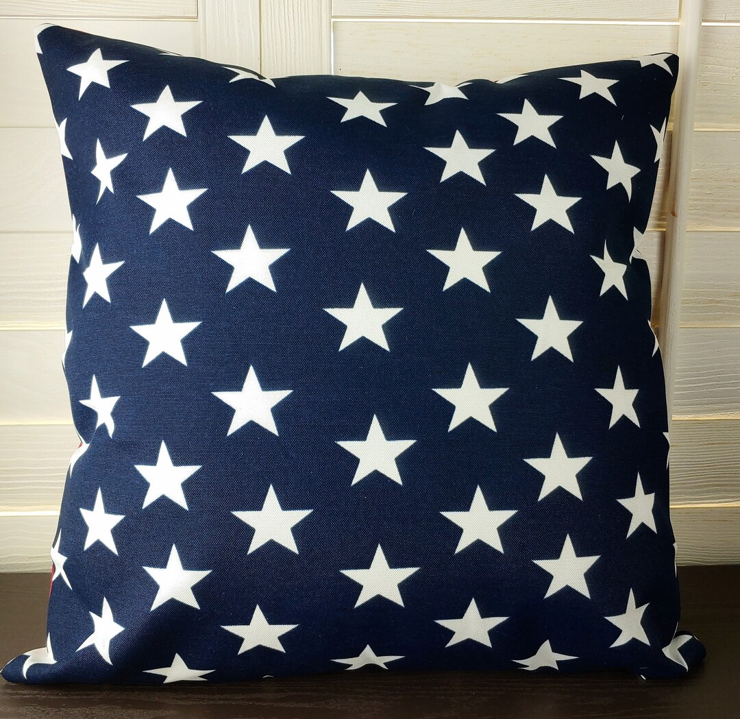 American Flag Pillow Cover: Patriotic Outdoor Decor, USA Made - Etsy