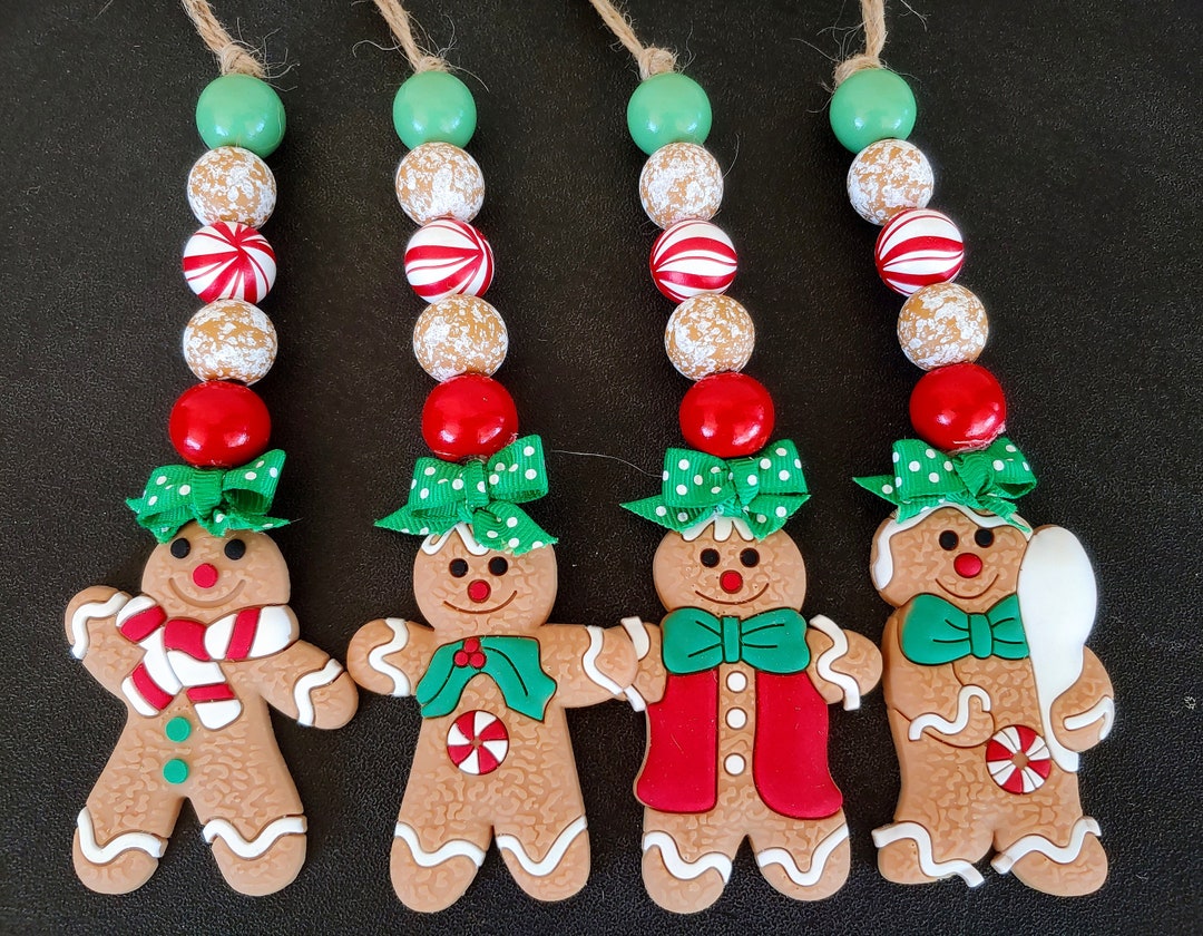 One Gingerbread Canister Bead | Gingerbread Decor | Gingerbread ...