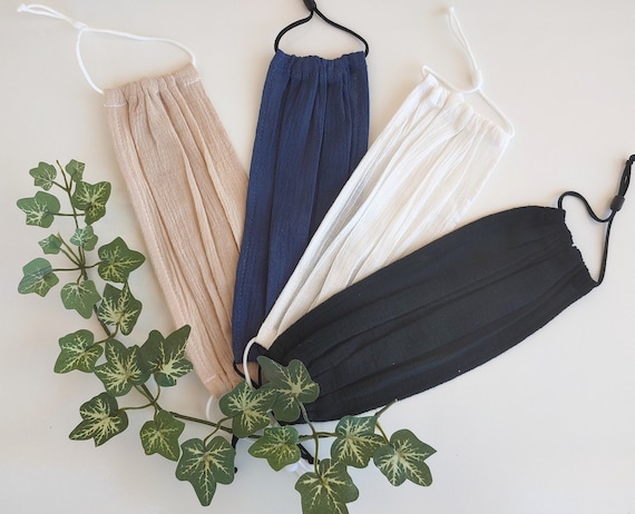 Breathable Face Mask Super Thin Face Mask / /ORGANIC Muslin - Etsy