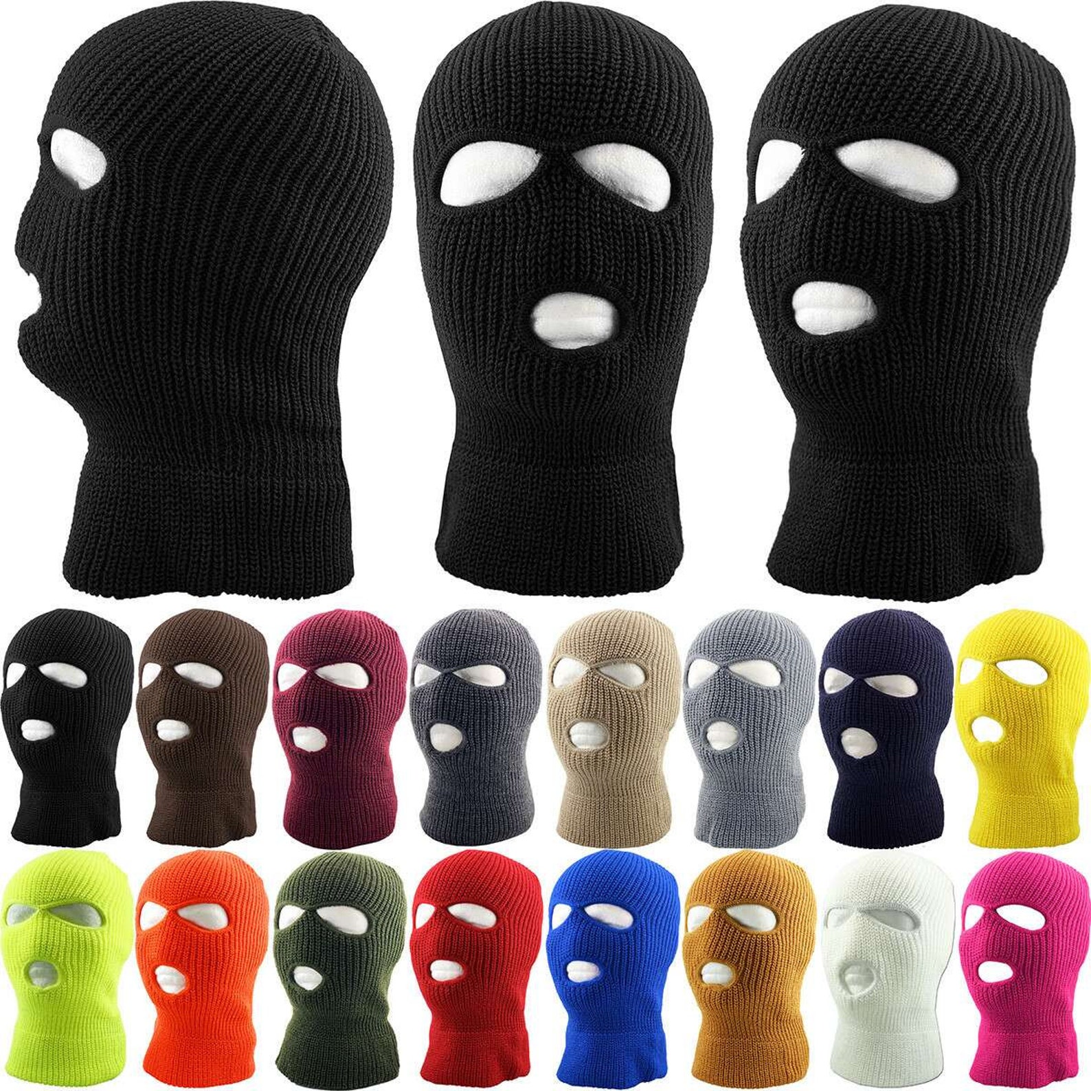 Personalized Ski Mask Custom Text Embroidery Three Hole Ski - Etsy UK