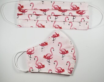 Flamingo Face Mask | Etsy