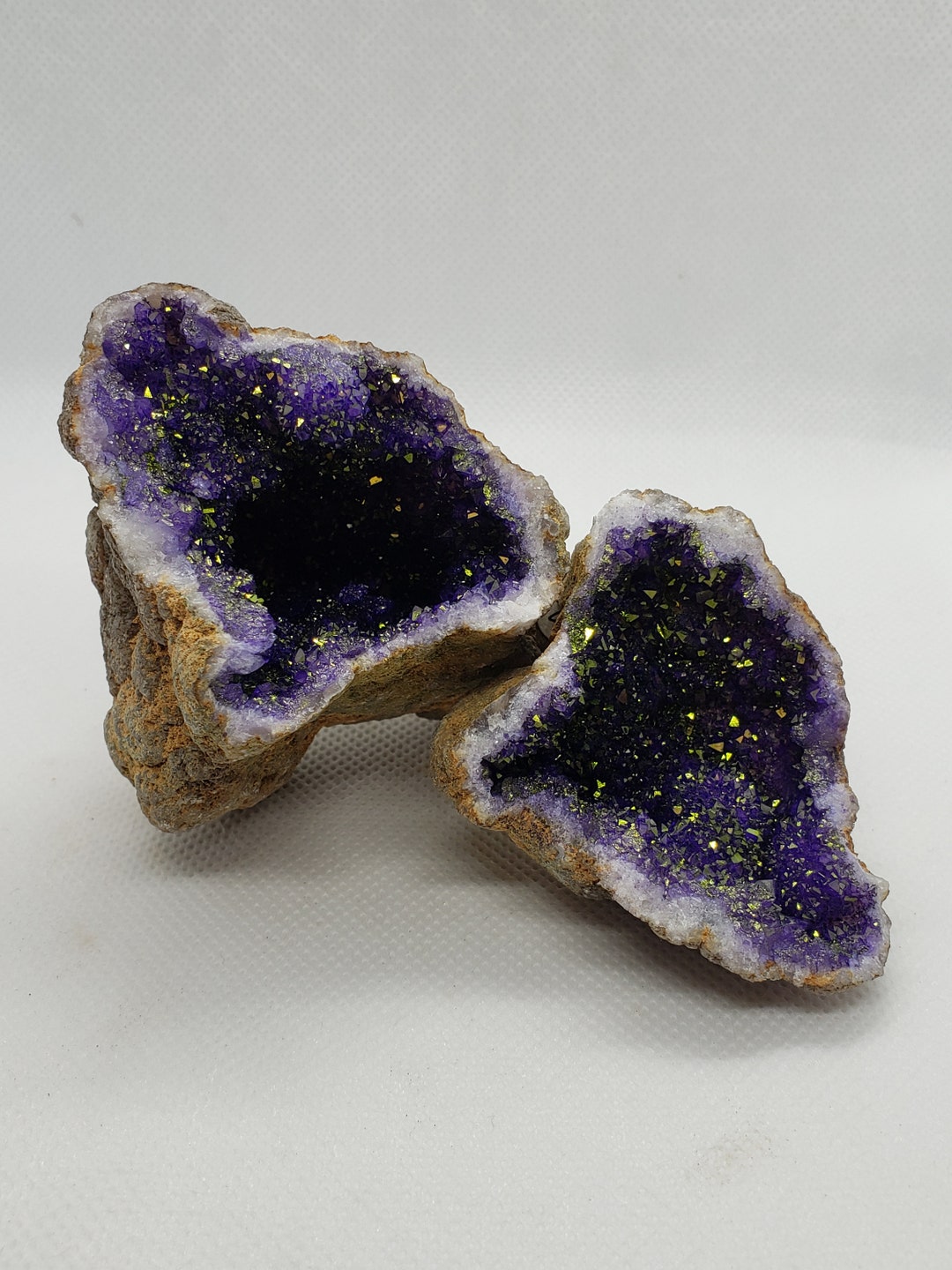 Moroccan Dyed Geodes (purple, Blue, 2 Tone) Super Cool! - Etsy