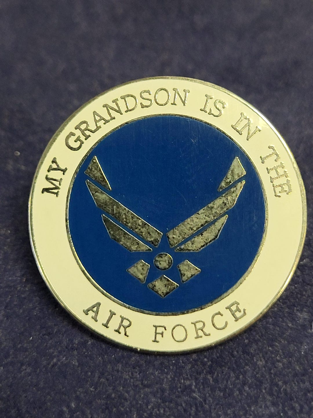 Lapel Pin "my Grandson is in the Air Force" - Etsy