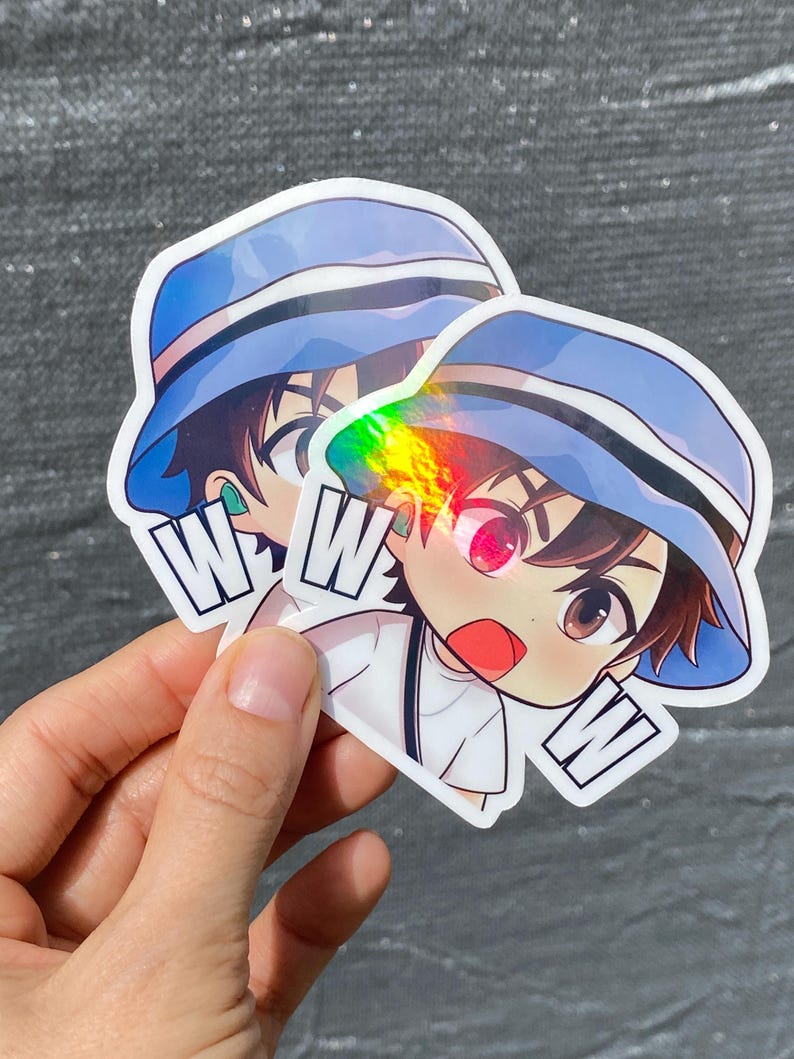 Hobi WOW Meme Sticker: Hope World Holographic Vinyl Stickers - Etsy