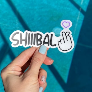 Clear Shibal in English Sticker, Kdrama Stickers, Yoongi, Genius Lab ...