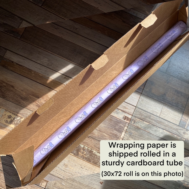 Kpop Finger Heart Wrapping Paper: Korean Boharae Satin Finish - Etsy
