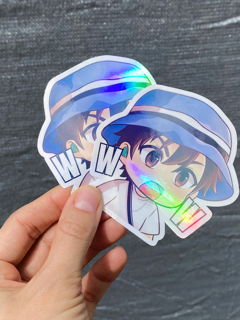 Hobi WOW Meme Sticker: Hope World Holographic Vinyl Stickers - Etsy