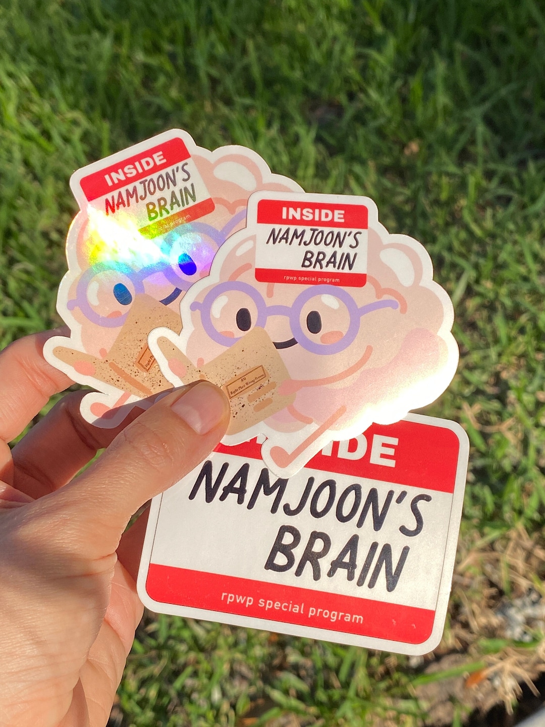 Joonies's Brain Sticker: Kpop Rpwp Waterproof Vinyl Stickers - Etsy