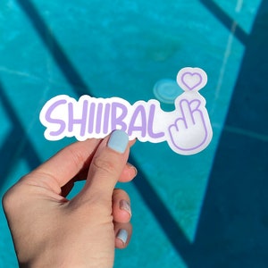 Shibal in English Clear Sticker: Kdrama Kpop Stickers - Etsy