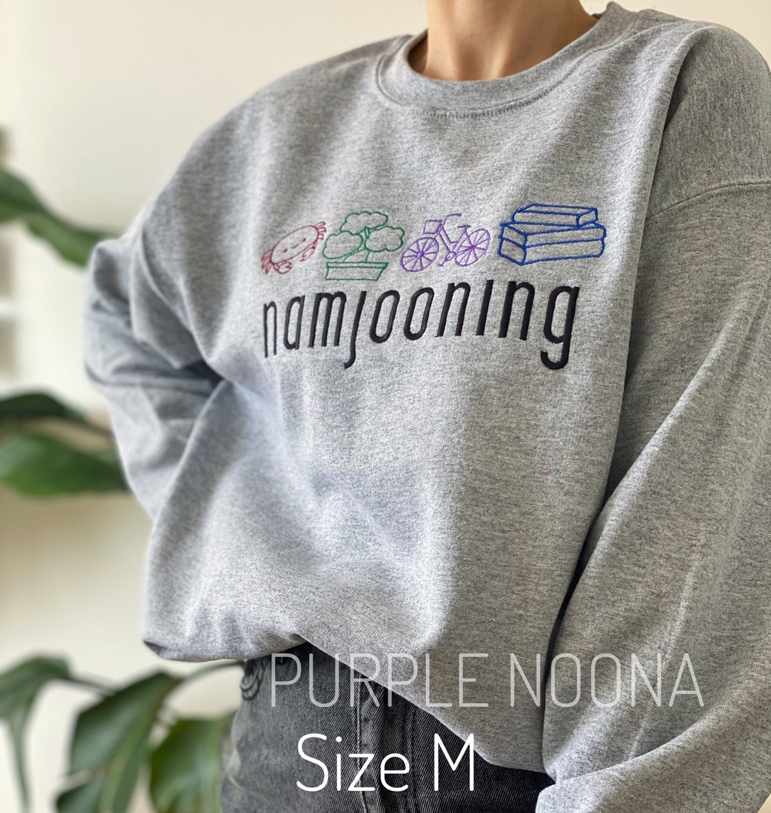 Namjooning Embroidered Crewneck, Namjoon Unisex Sweatshirt, Rm Sweater ...