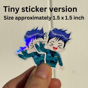 Hobi MONA Llsa Sticker, Jhope Sparkling Vinyl Stickers, Sweet Dreams ...