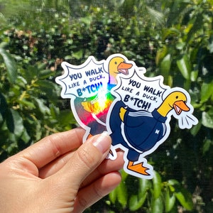Joonie Duck Sticker: Kpop You Walk Like a Duck B*tch Stickers - Etsy