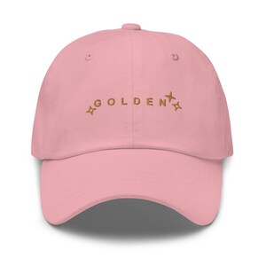 Golden Embroidered JK Dad Hat, Kookie Cap, Jungkook, 3D, Still With You ...