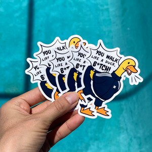 Joonie Duck Sticker: Kpop You Walk Like a Duck B*tch Stickers - Etsy