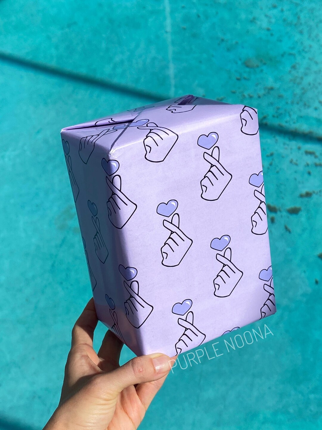 Kpop Finger Heart Wrapping Paper: Korean Boharae Satin Finish - Etsy