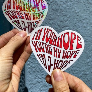I'm Your HOPE Sticker, Jhope Sparkling Vinyl Stickers, Hoseok, Hope ...