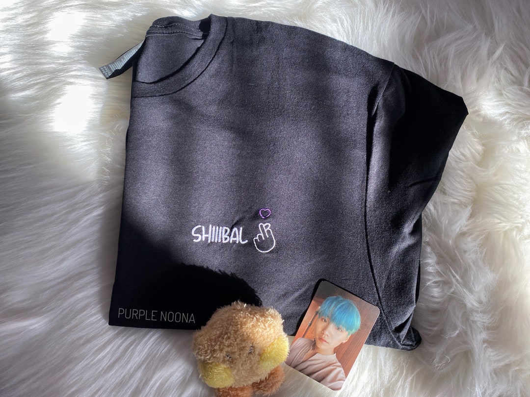 Shibal Embroidered Tee: Kpop Yoongl Unisex T-shirt - Kdrama - Etsy