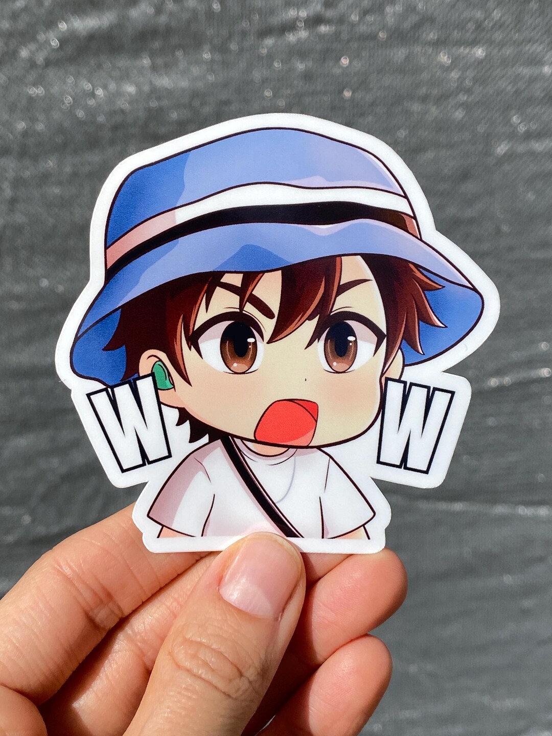 Hobi WOW Meme Sticker: Hope World Holographic Vinyl Stickers - Etsy