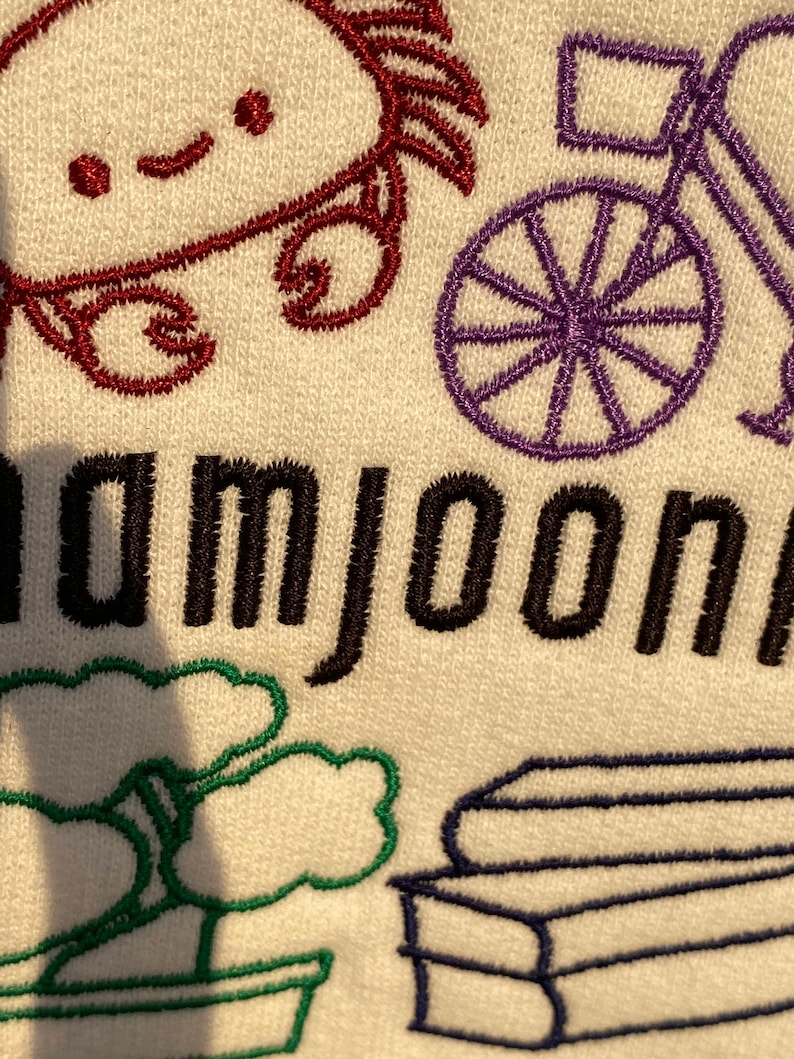 Embroidered Namjooning Unisex Sweatshirt: Kpop RM Sweater - Etsy