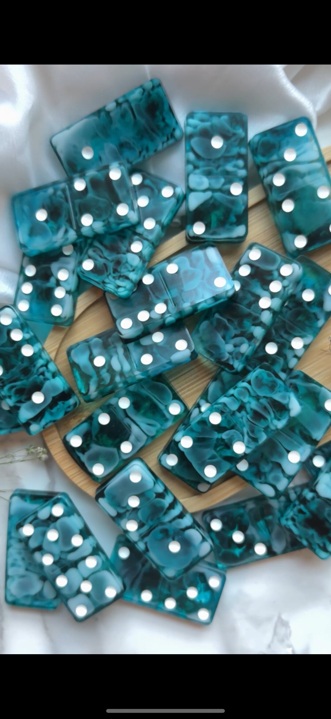 Blue Dye Domino Set - Etsy