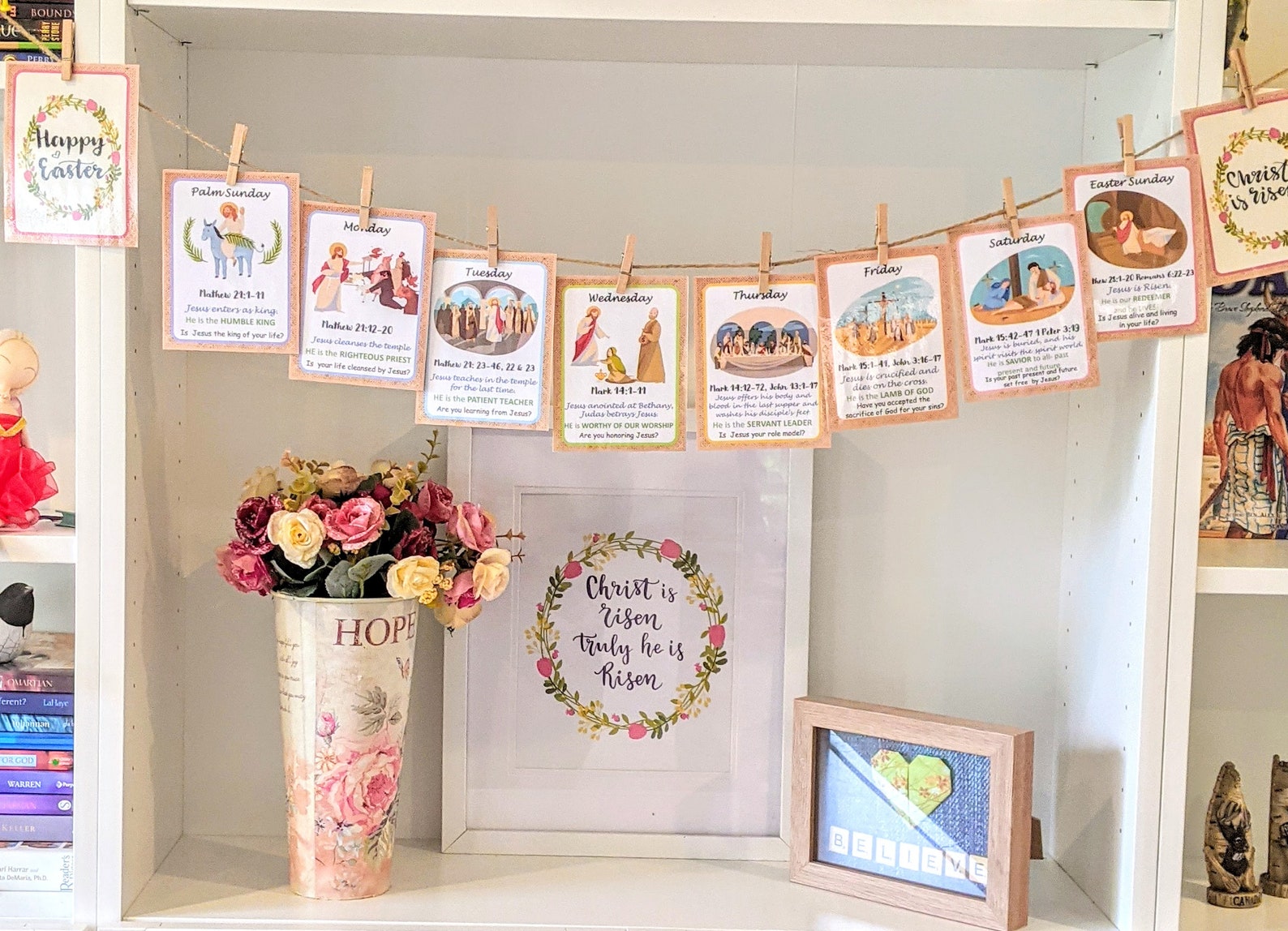 Printable Easter Holy Week Calendar Easter Countdown | Etsy