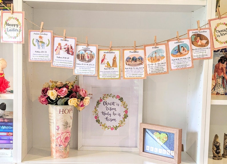 Printable Easter Holy Week Calendar Easter Countdown | Etsy