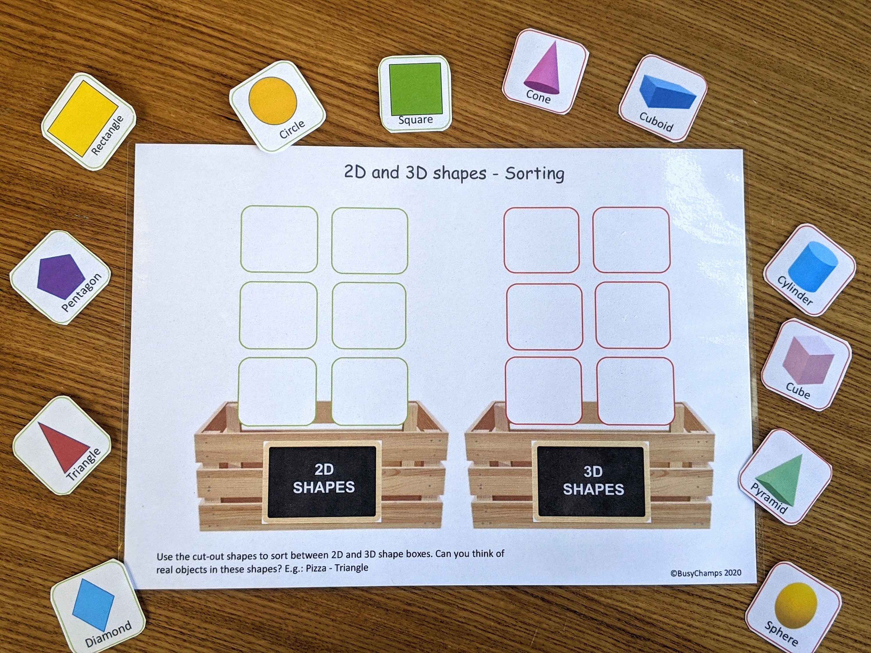 Shapes Activity-2d and 3D Shapes,busy Book and Busy Binder Pages ...