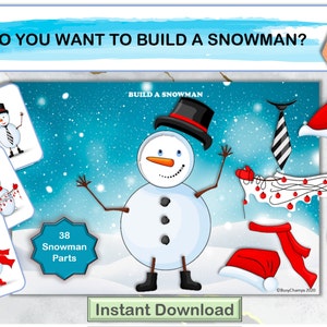 Do You Want to Build a Snowman?, Print and Play Set, Busy Book Sheets ...