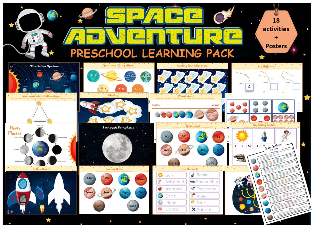 Preschool Busy Book,space for Preschoolers, Solar System for ...