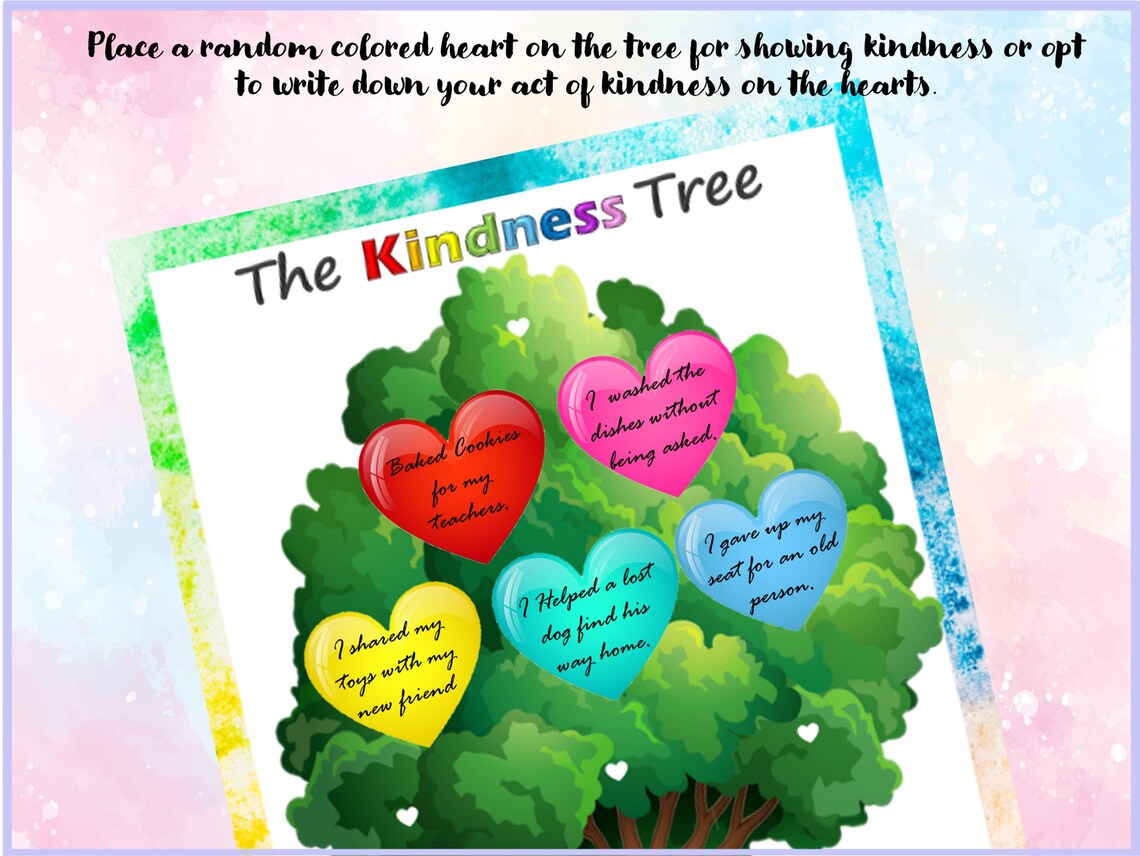 Kindness Activity Printable, Behavior Management, Reward Chart, Acts of ...