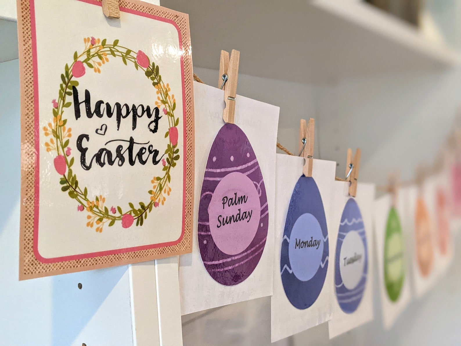 Printable Easter Holy Week Calendar Easter Countdown | Etsy