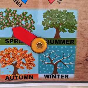 Daily Calendar Printable, Calendar Chart for Kids, Circle Time , Days ...