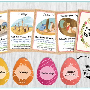 Printable Easter Holy Week Calendar, Easter Countdown, Christian Easter ...