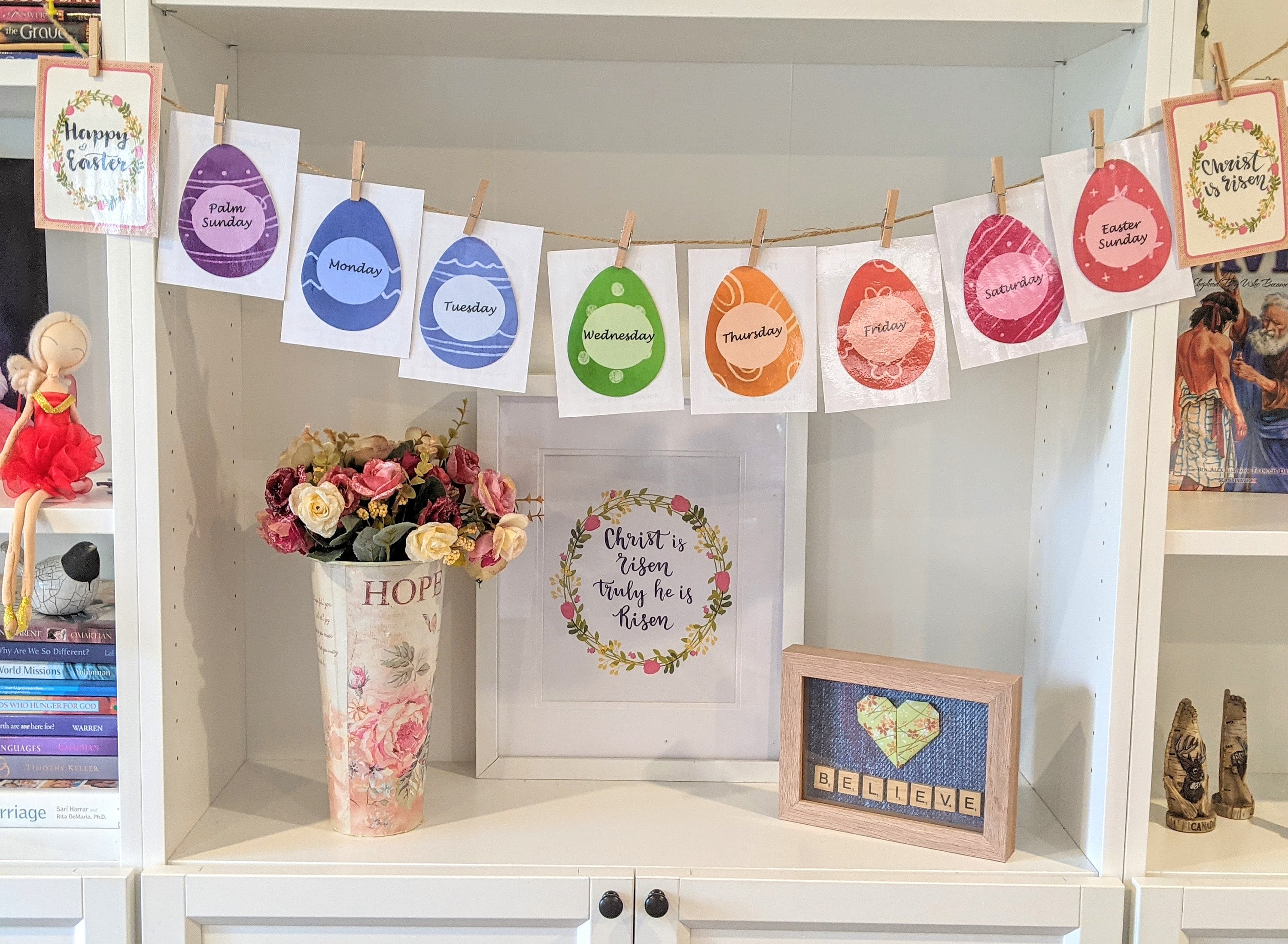 Printable Easter Holy Week Calendar Easter Countdown | Etsy Canada