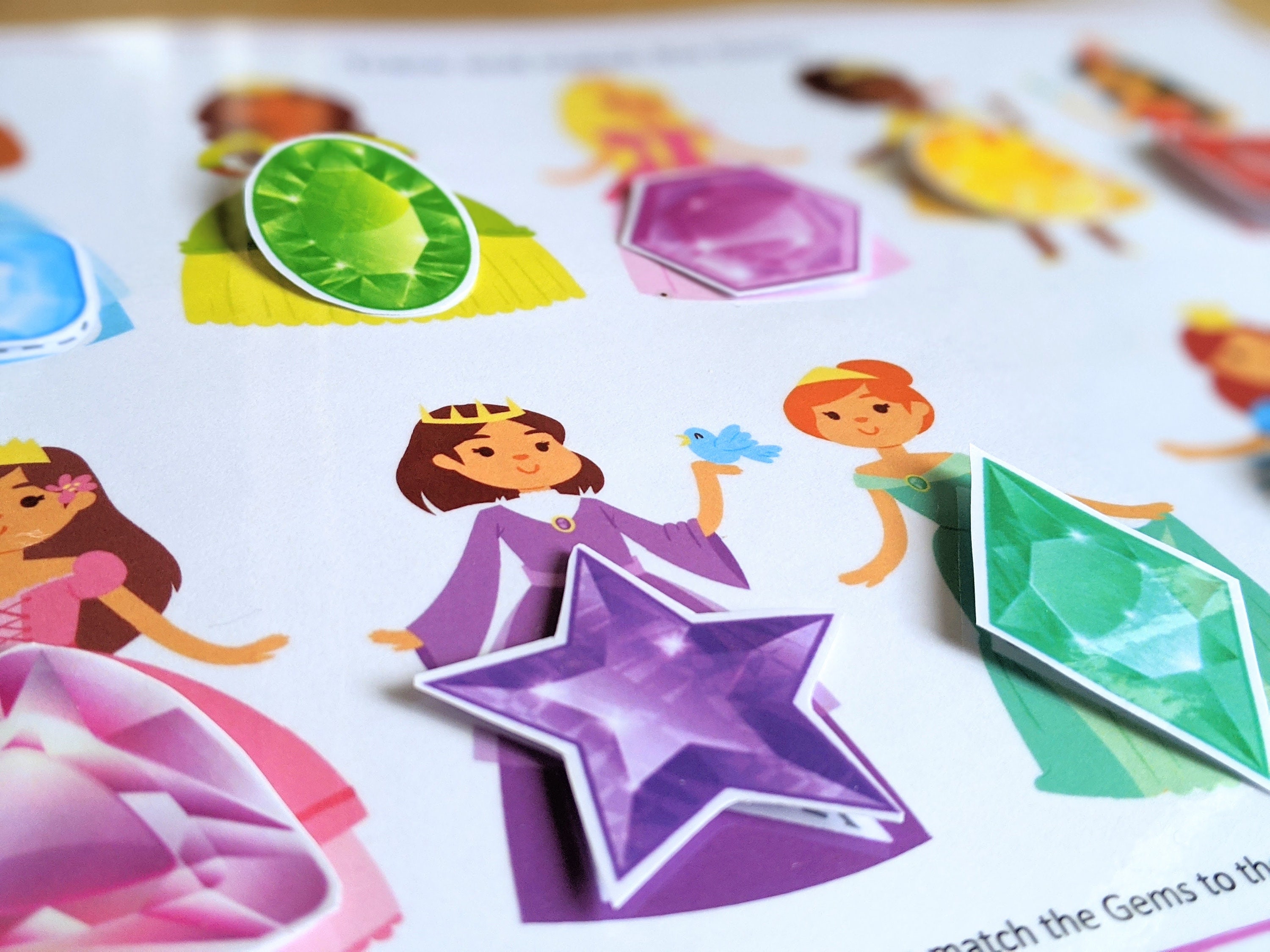 Shapes and Colors Busy Book Page, Princess Theme Printable Activity ...