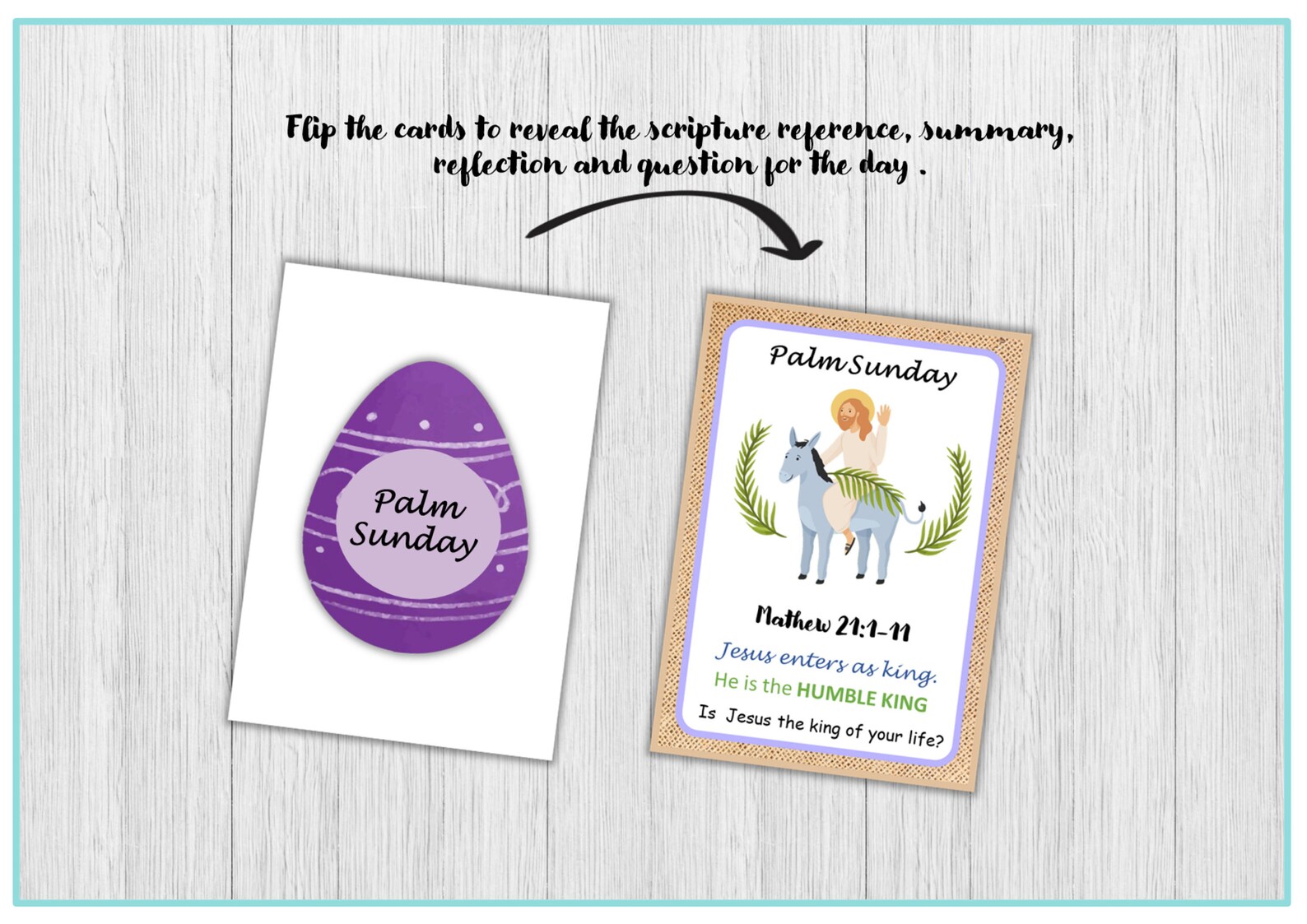 Printable Easter Holy Week Calendar Easter Countdown | Etsy