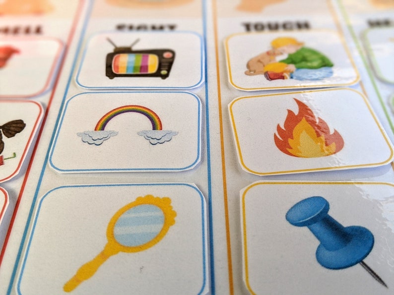 Five Senses Worksheet, Busy Book Printable, Preschool Learning Binder ...