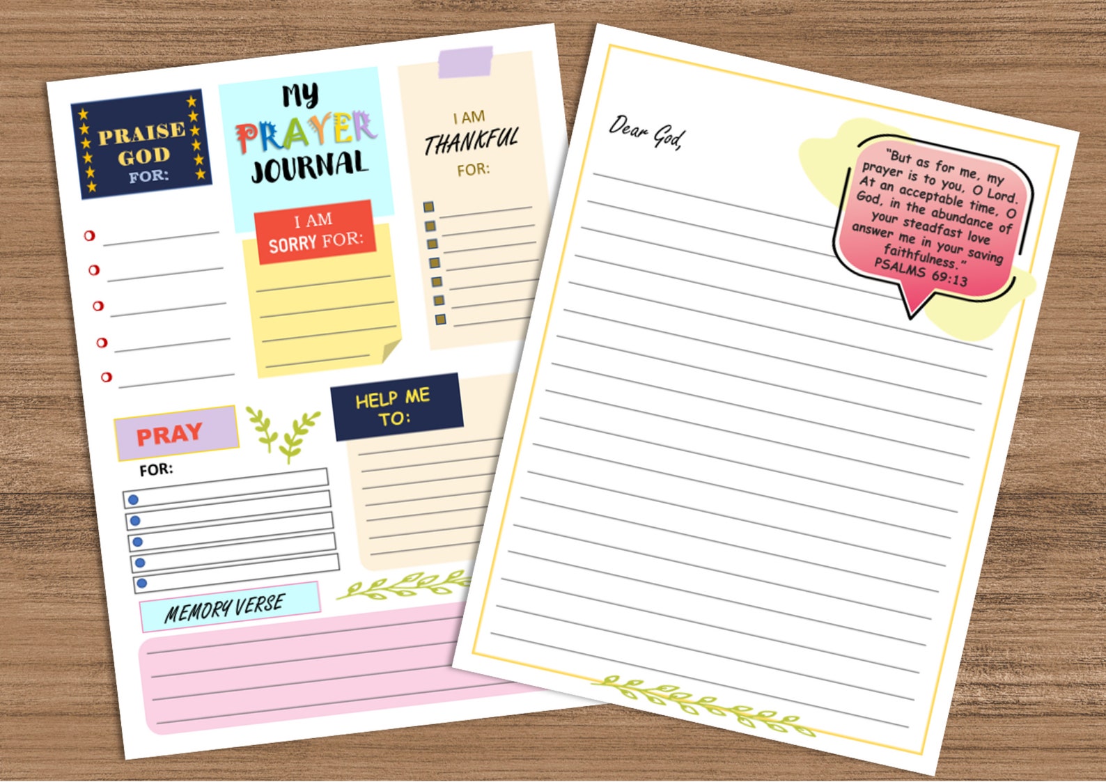 Teach Me to Pray Printable Pack, Steps to Prayer Activity, Prayer ...