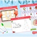 Christmas Busy Book, Printable Wipe Clean Book, Learning Binder ...