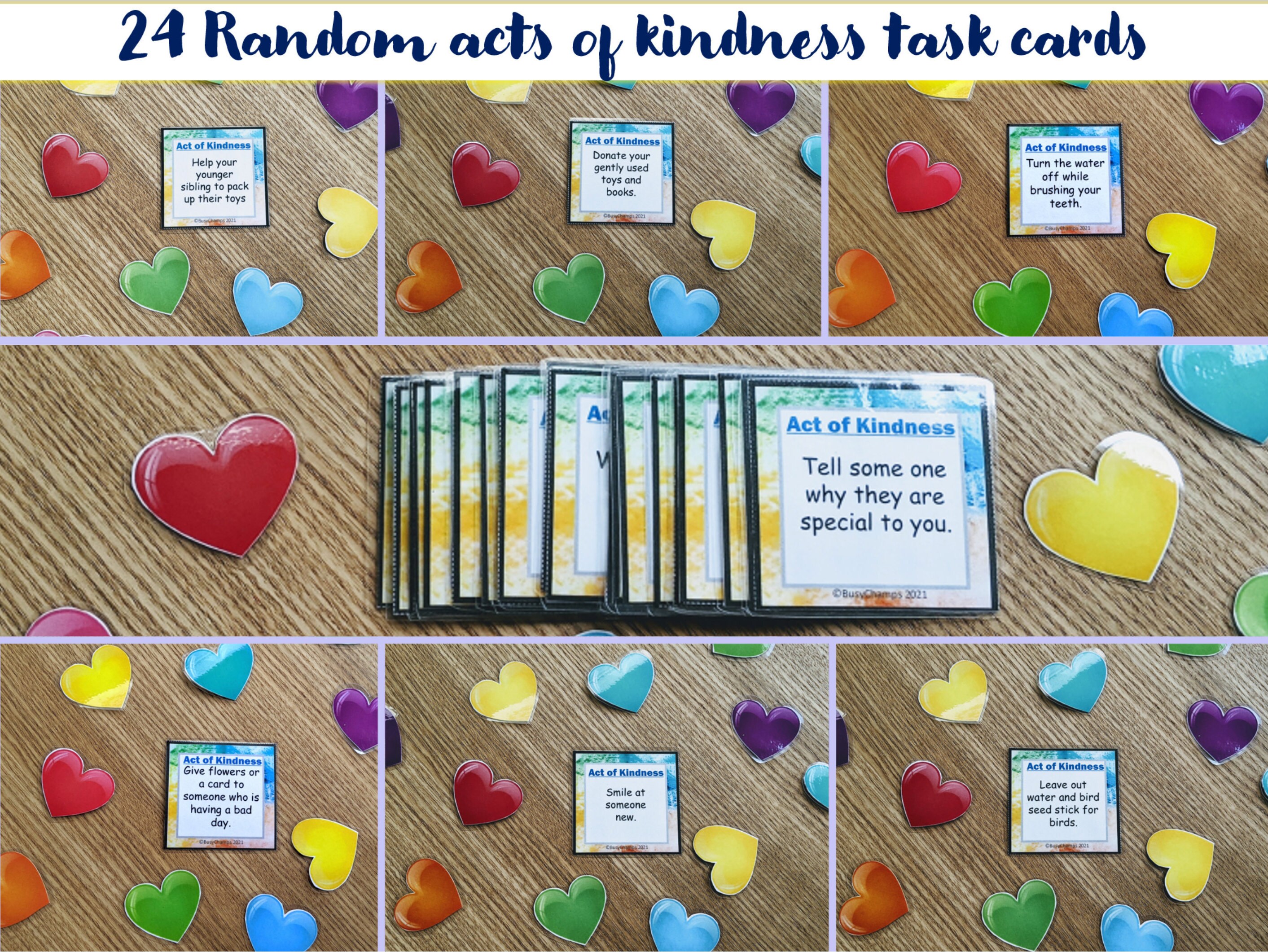 Kindness Activity Printable, Behavior Management, Reward Chart, Acts of ...
