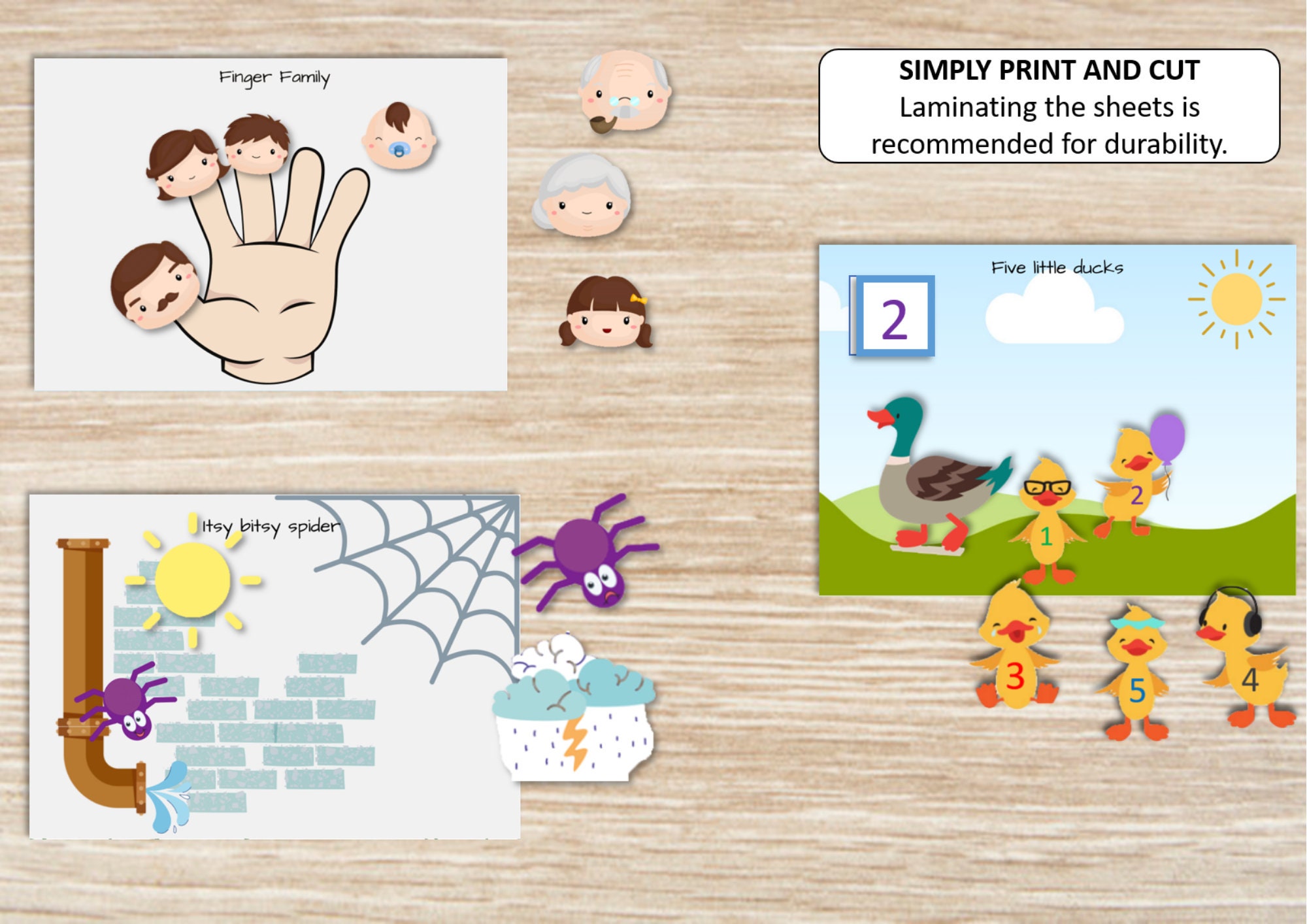 Baby/toddler Nursery Rhyme Book, Early Educational Printable, Printable ...