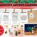 Printable Nativity Advent Calendar Countdown to Christmas | Etsy